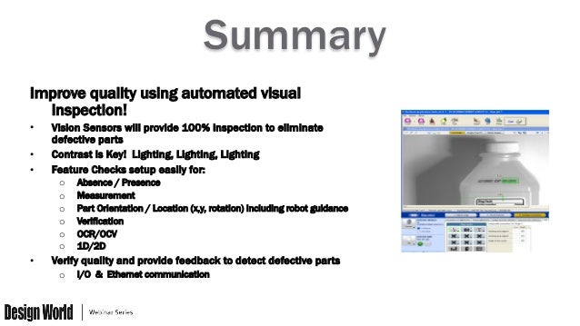 How to easily improve quality using automated visual inspection
