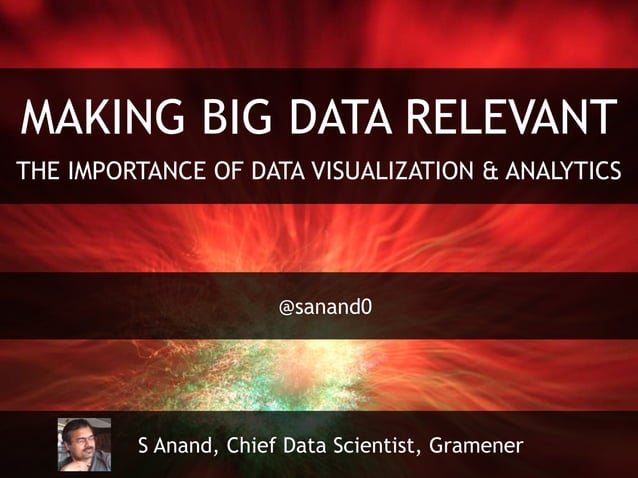 Making Big Data relevant: Importance of Data Visualization and ...