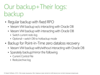 Veeam backup Oracle DB in a VM is easy and reliable way to protect data ...