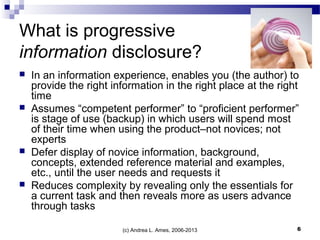 Applying Progressive Information Disclosure: User Interface Content ...