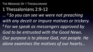 The Message Of 1 Thessalonians | PPTX