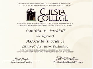 Associate in Science in Library and Information Technology | PPT