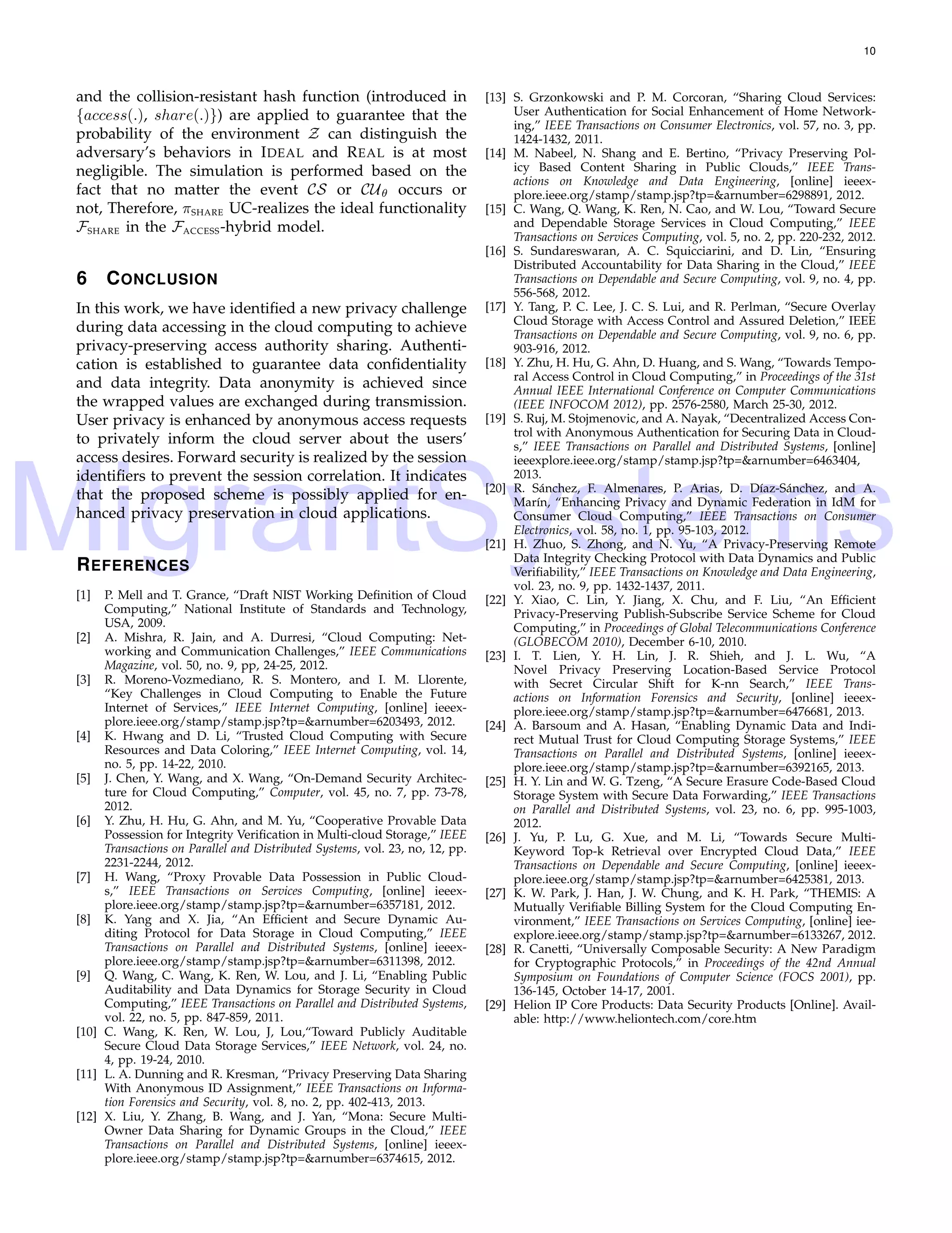 Shared Authority Based Privacy Preserving Authentication Protocol In Cloud Computing Pdf