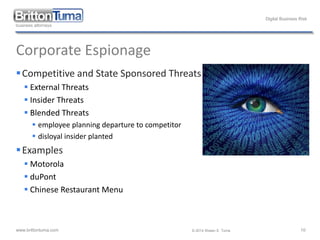 Combating Cyber Fraud, Data Breaches & Corporate Espionage | PPTX | Technology & Computing