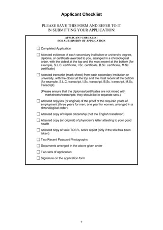 2014 15 fulbright student scholarship - application form | DOC ...