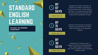 STANDARD ENGLISH LEARNING | PPT