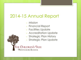 CTMS Annual Report 2014/15 | PPT