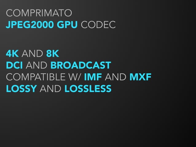 Comprimato GTC presentation on the video data challenge and JPEG2000 | PPT