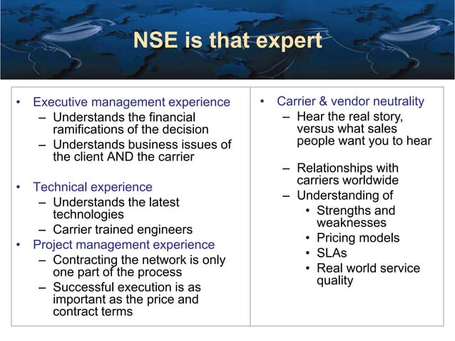 NSE Overiew PPT | PPT