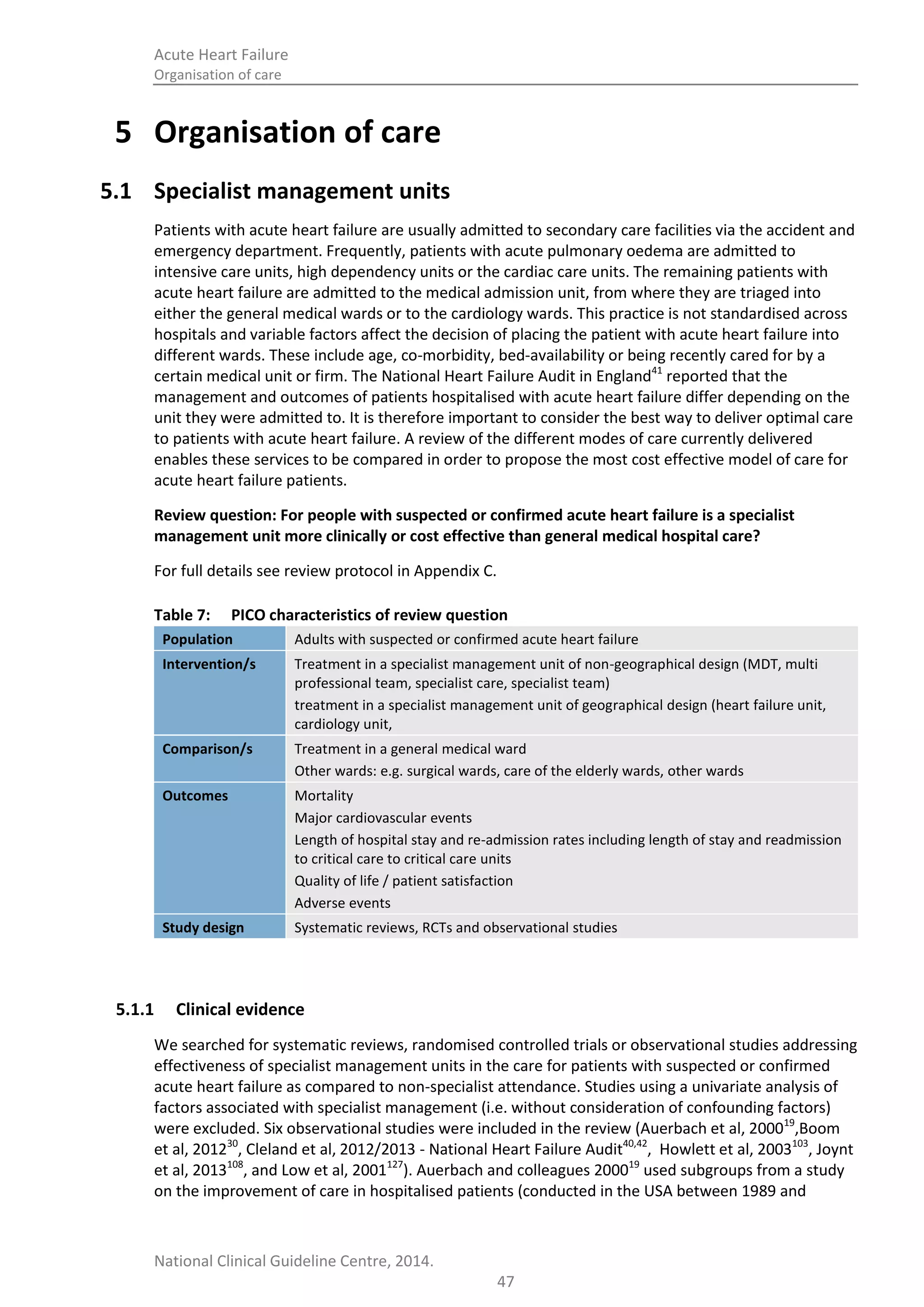 Acute heart failure: diagnosing and managing acute heart failure in ...