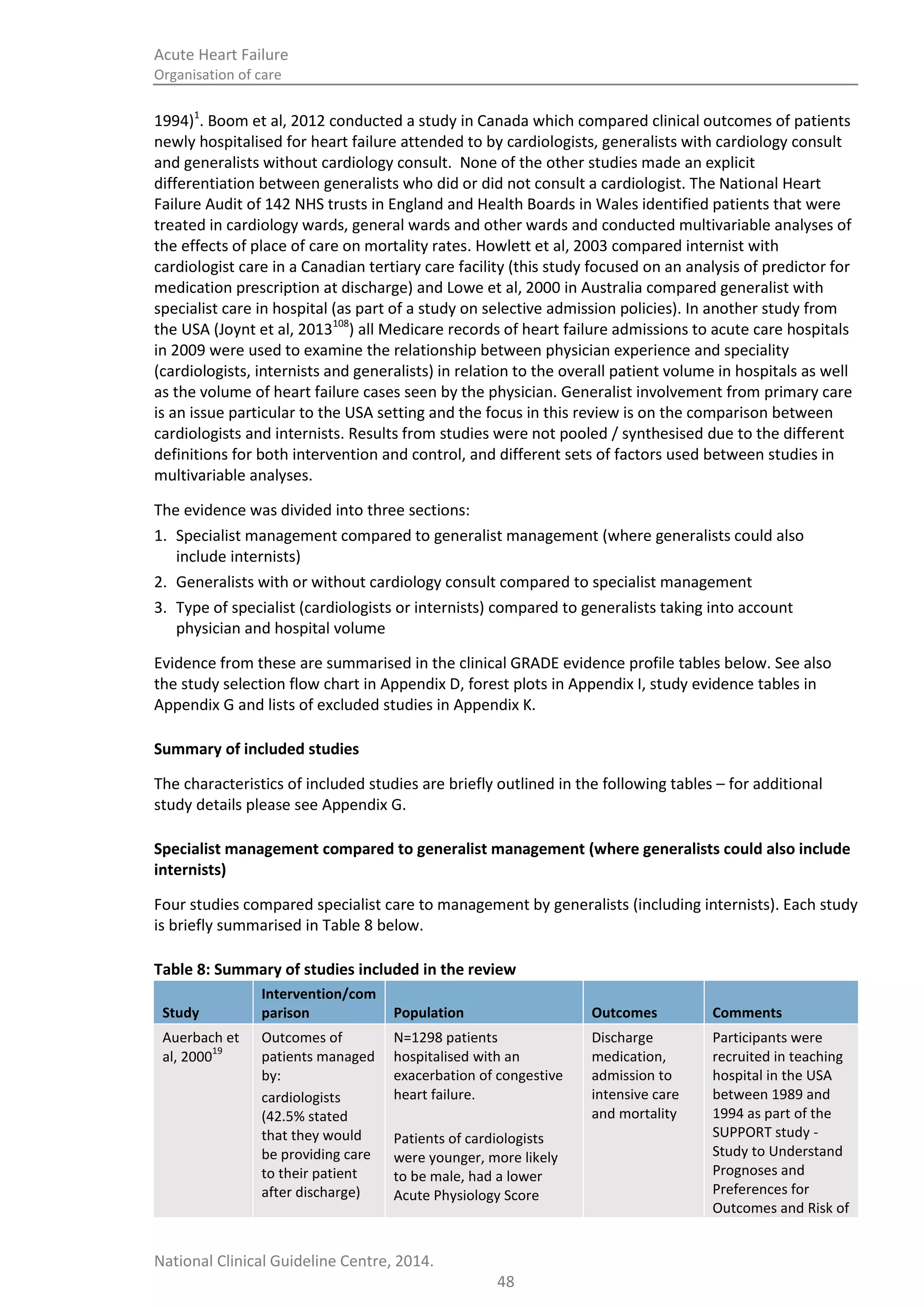 Acute heart failure: diagnosing and managing acute heart failure in ...