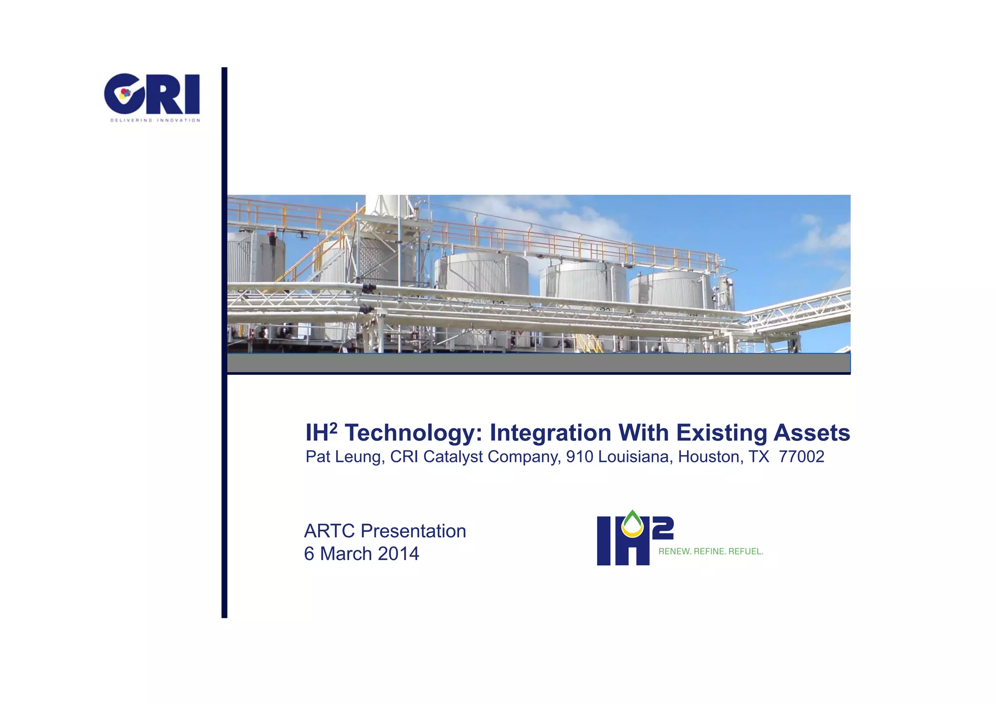IH2 Technology: Integration With Existing Assets | PDF | Gasoline ...