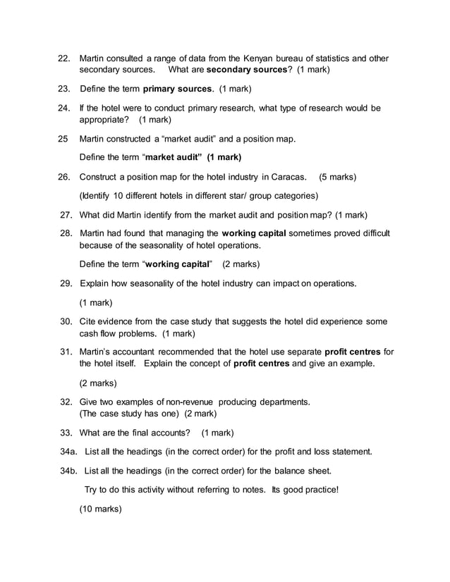 2014 business & management case study-homework-review questions | PDF