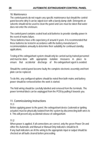 Fire Extinguisher 4 zone conventional fire control panel manual | PDF