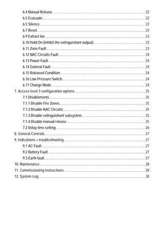Fire Extinguisher 4 zone conventional fire control panel manual | PDF