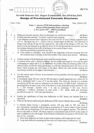 7th Semester (December; January-2014 and 2015) Civil Engineering ...