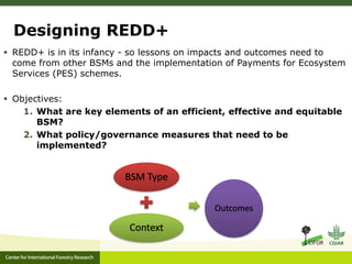 The equity of REDD+ benefit sharing mechanisms? A multilevel governance ...