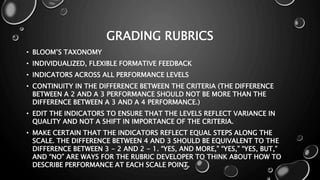 Strategies for Using Rubrics as a Form of Assessment | PPTX