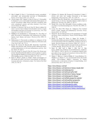 honey as-immunomodulator in wound healing | DOCX