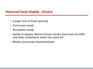 Oculus: Using Open APIs to Share Harvard’s Digitized Books and ...