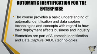 Biometric Course Overview - Purdue ICBR | PPT