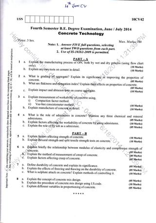 4th Semester (June; July-2014) Civil Engineering Question Papers | PDF
