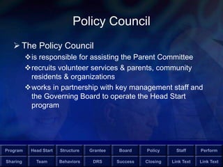 2014 Head Start Program Governance | PPT