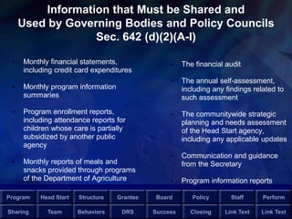 2014 Head Start Program Governance | PPT