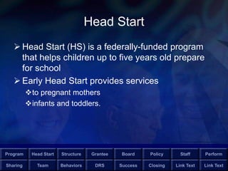 2014 Head Start Program Governance | PPT