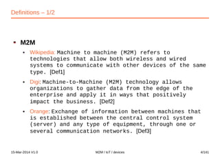 An introduction to M2M / IoT technologies | PDF