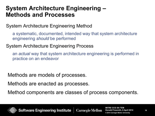 Method Framework for Engineering System Architectures - 2014 | PDF