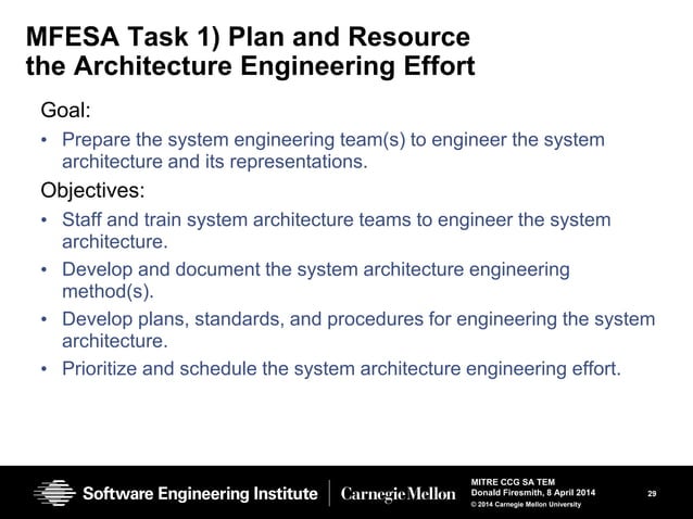 Method Framework for Engineering System Architectures - 2014 | PDF