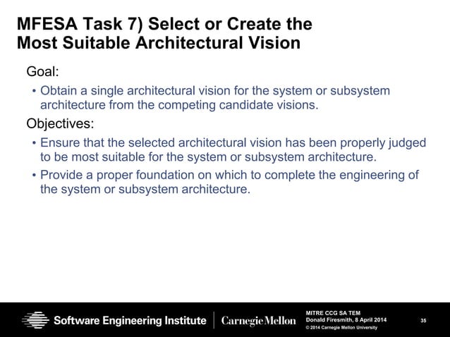 Method Framework for Engineering System Architectures - 2014 | PDF