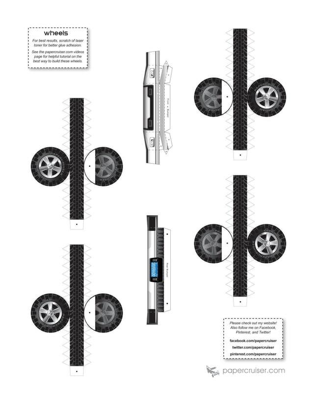 Build Your Own 2014 Chevy Silverado out of Paper | PDF