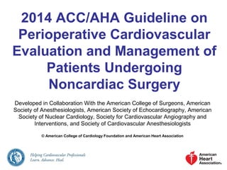 Perioperative Cardiovascular Risk assessment | PPT