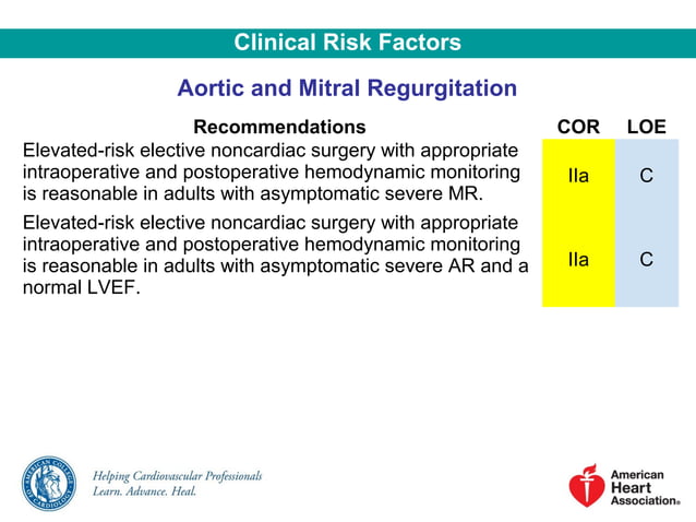 Perioperative Cardiovascular Risk assessment | PPT | Heart and ...
