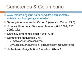 Parish Leadership 2014: Real Estate | PPT