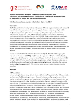 Womens Empowerment Workshop Report | PDF