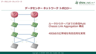 2014-ShowNetステージ-DC | PPTX | Computer Networking | Computing