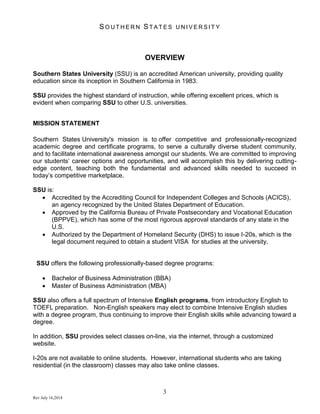 Southern State University 2014 student-guide-degree-program | PDF