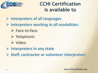 Why do you need to have your healthcare interpreters certified? | PPT