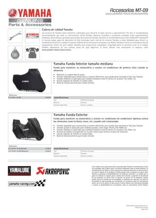 2014 yamaha-mt09-accsheet-es-es | PDF