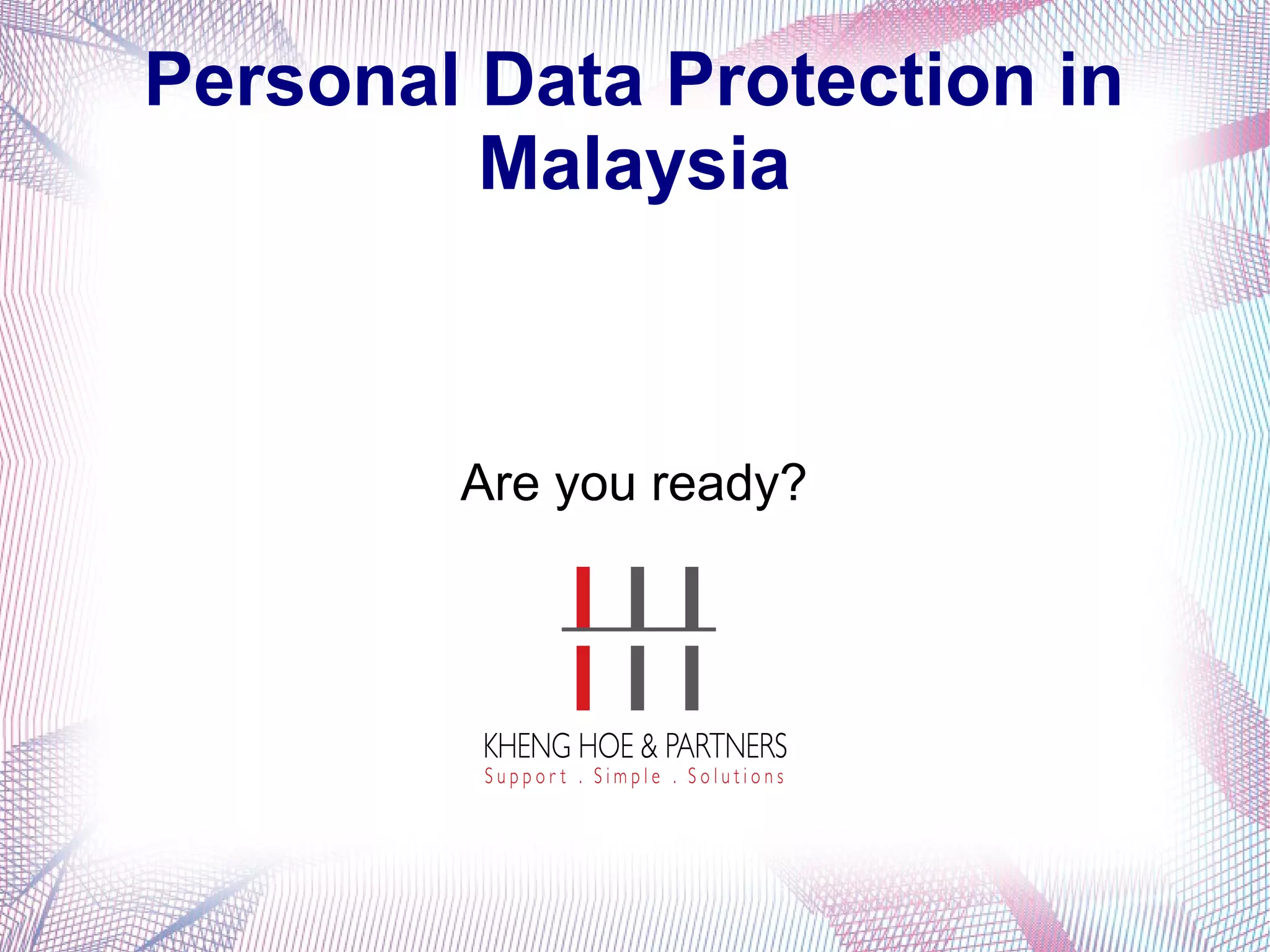 Personal Data Protection in Malaysia | PPT
