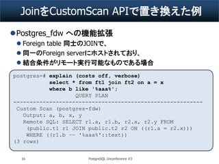 Custom Scan API - PostgreSQL Unconference #3 (18-Jan-2014) | PPT