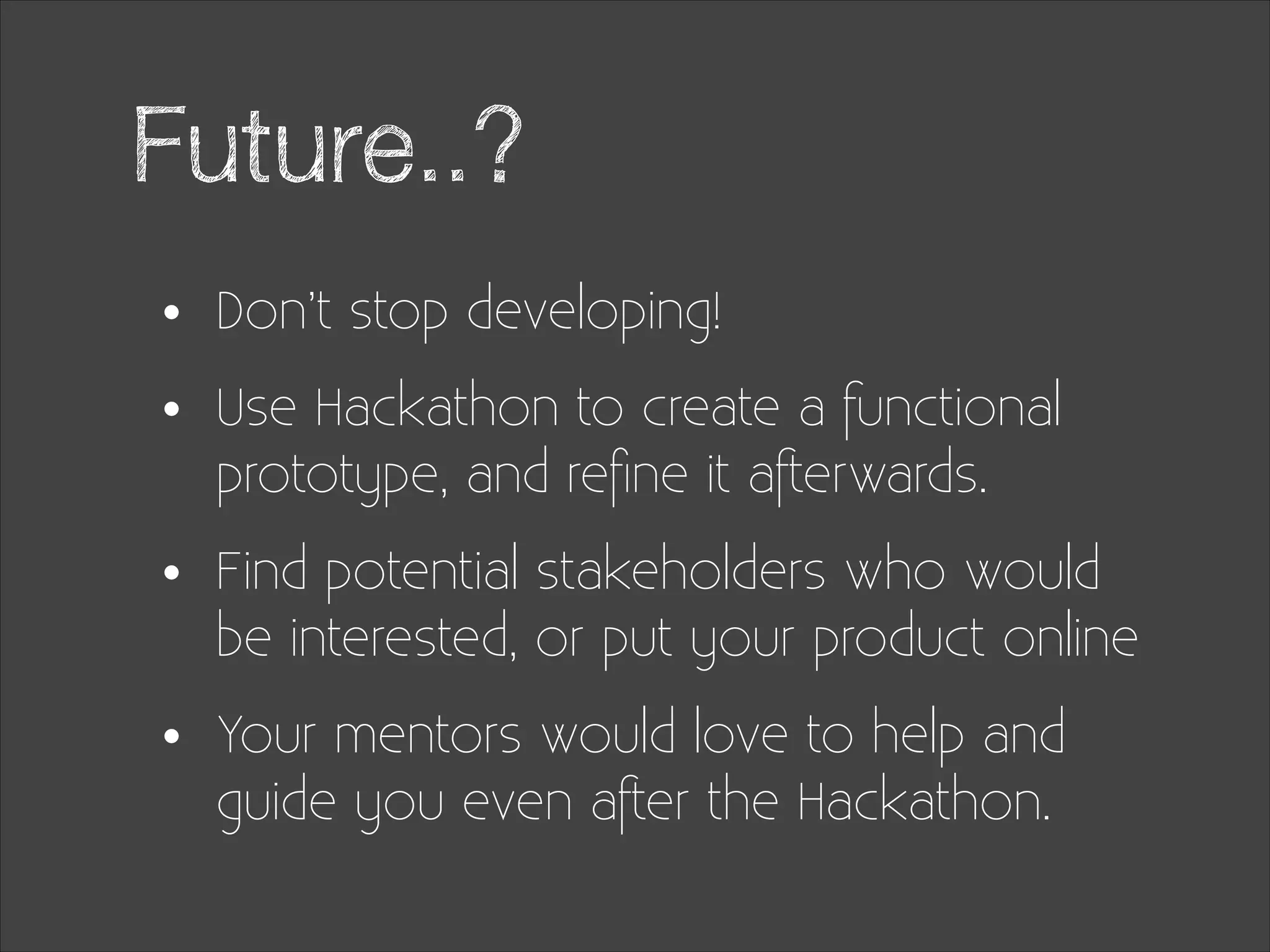 Project Management for Hackathon, CMU-Q | PPT