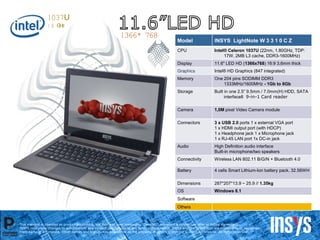 linear insys laptops 2014 Q1 | PPTX | Laptops | Computing