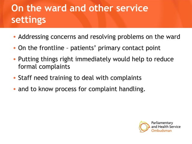 Feedback, concerns and complaints: designing good together | PPT