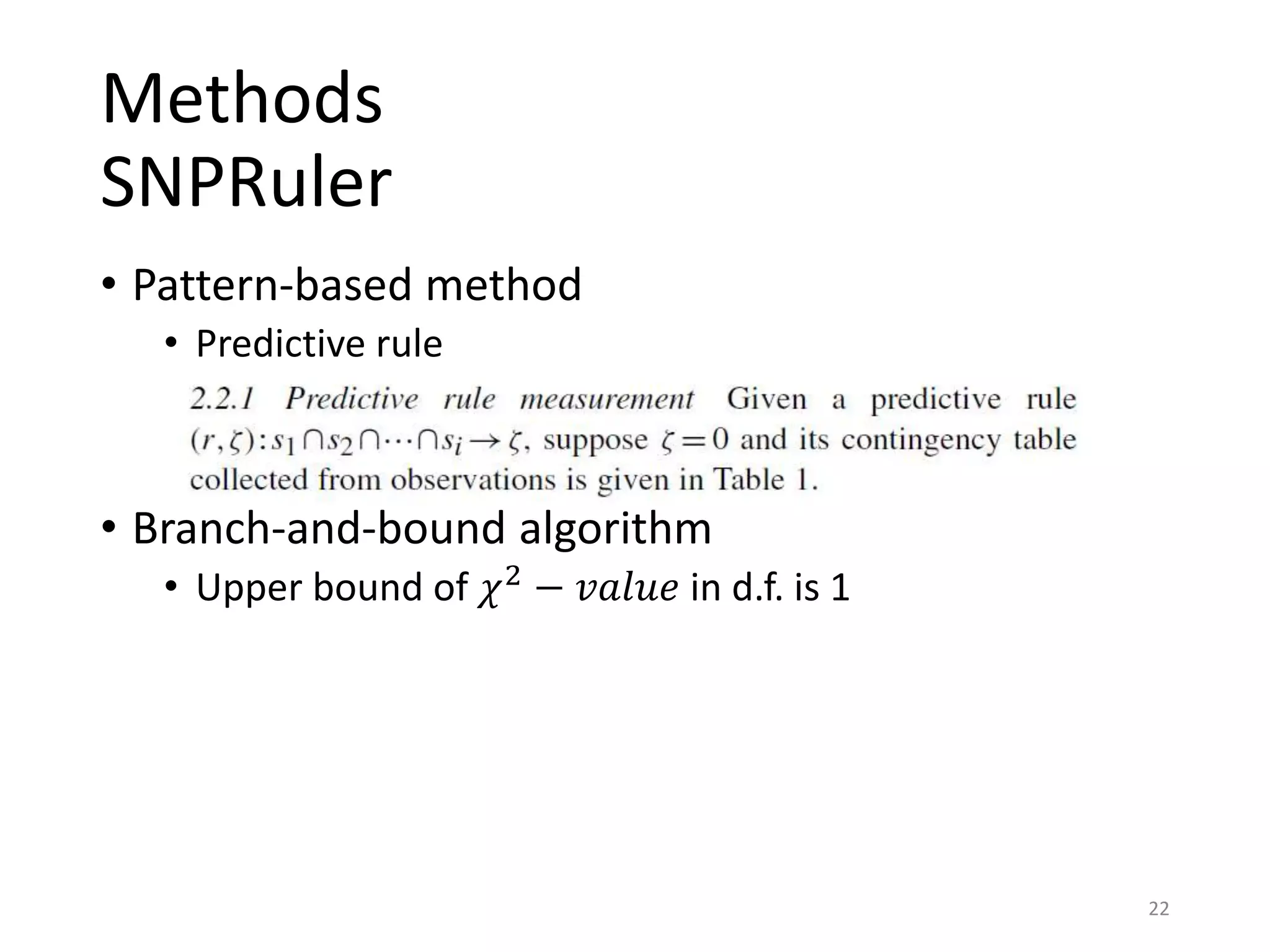 A Brief Introduction To Epistasis Detection Ppt