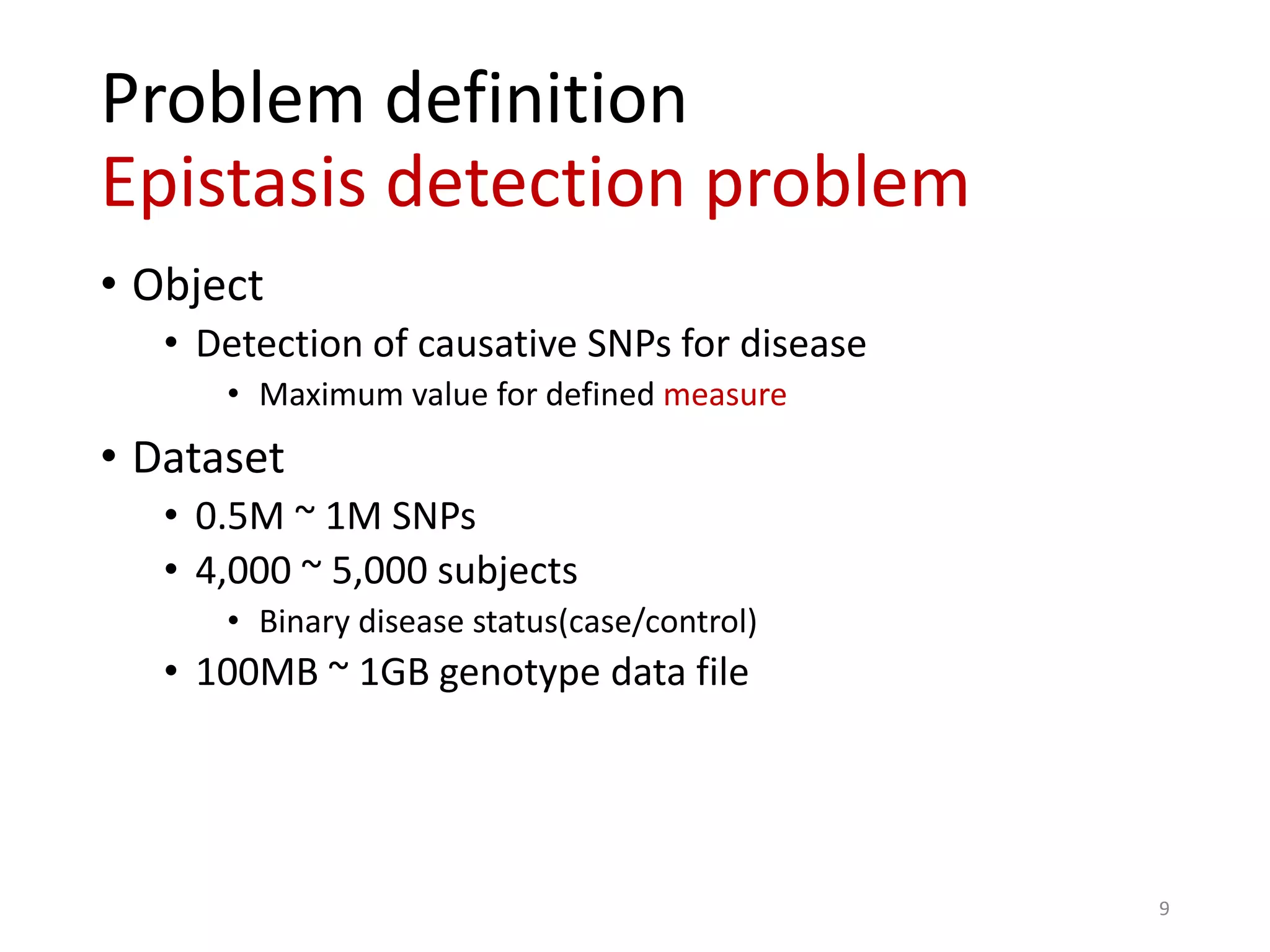 A Brief Introduction To Epistasis Detection Ppt