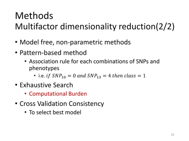 A Brief Introduction To Epistasis Detection Ppt